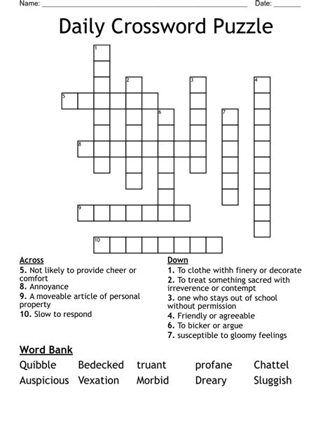 Printable Universal Crossword Puzzle Sunday Crossword
