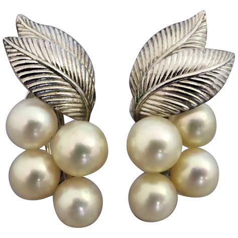 Beryl Lane Vintage 1960s Sterling Silver Mikimoto Akoya Pearl