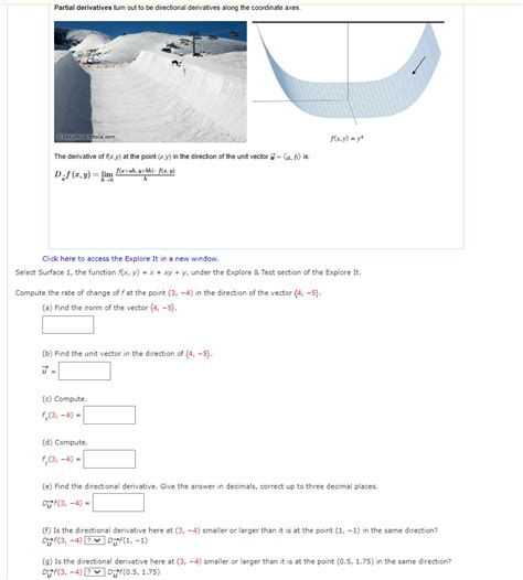 Solved Partial Derivatives Turn Out To Be Directional