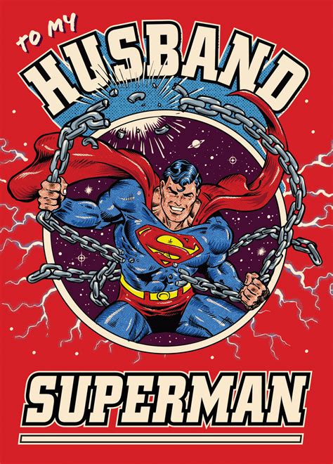 Personalised Dc Comics Superman Fathers Day Card Hallmark Uk