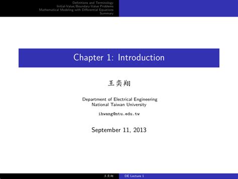 Ppt Chapter 1 Introduction Department Of Electrical Engineering