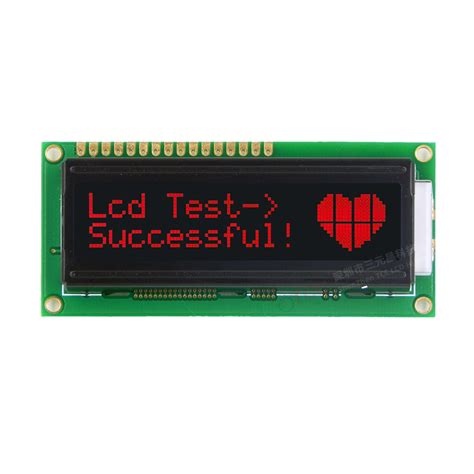 16 Pin 16 2 Monochrome LCD Screen 1602 Character DOT Matrix OLED Display Effect China