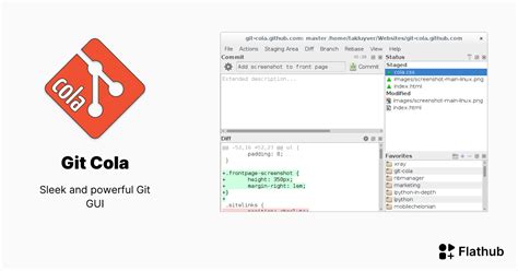 Instalar Git Cola En Linux Flathub