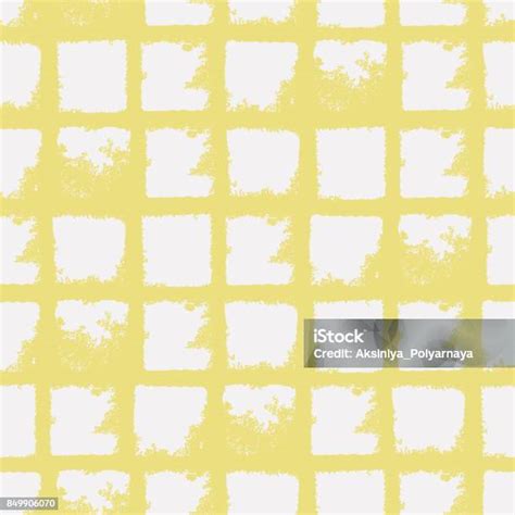 정사각형을가지고 완벽 한 패턴입니다 양식 인쇄 잉크 노란색 흰색 색상입니다 핸드 그린입니다 벡터 일러스트입니다 가리기에 대한