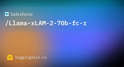 salesforce llama xlam 2 70b fc r · hugging face