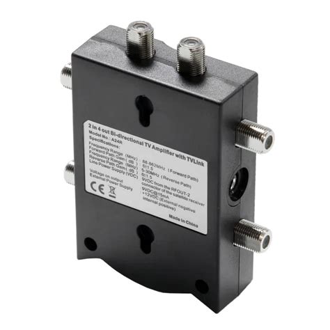 Bi Directional TV Amplifier 2 Inputs TV Antenna Signal Booster With 4