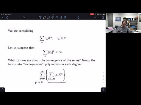 Free Video Mini Course On Non Commutative Function Theory Part 2 From Fields Institute