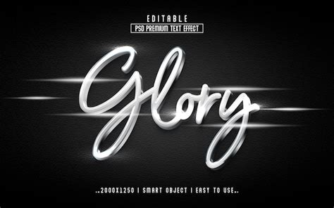 Premium Psd Glory 3d Editable Text Effect Premium Psd With Background