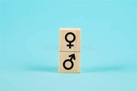 Male And Female Symbols Female And Male Signs Gender Concept Wooden