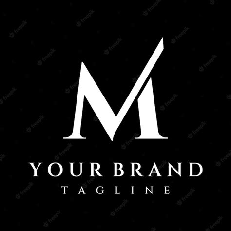 추상 초기 템플릿 로고 미니멀한 문자 M 요소identitybrand 회사 비즈니스를 위한 현대적이고 우아하고 고급스러운 기하학 디자인의 상징 프리미엄 벡터