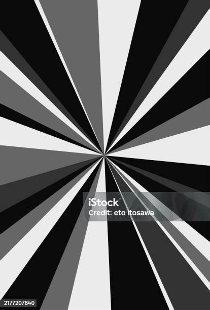 Black And White Radiant Background Clipart Stock Illustration