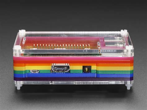 rainbow pibow enclosure for raspberry pi 2 model b pi 3 id 2084