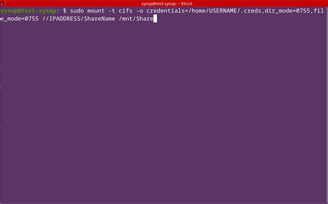 How To Mount An Smb Samba Share In Linux With Cifs Utils Format Swap Tech Tutorials