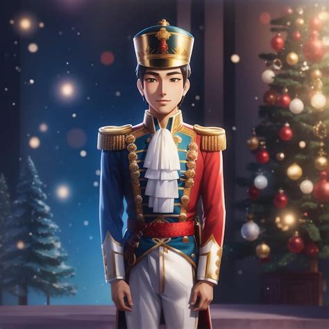 Premium Photo A Magical And Charming Nutcracker In Animestyle