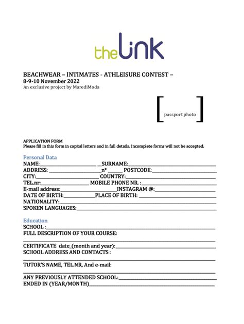 Fillable Online The Link Application Form Eng 2022doc Fax Email Fillable Online The Link Application Form Eng 2022doc Fax Email