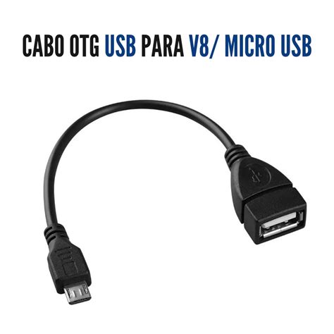 Cabo Otg Micro Usb V Adaptador Usb Shopee Brasil