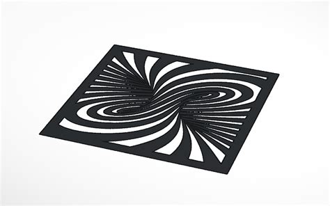 3d Design Wall Picture Twirl Tinkercad