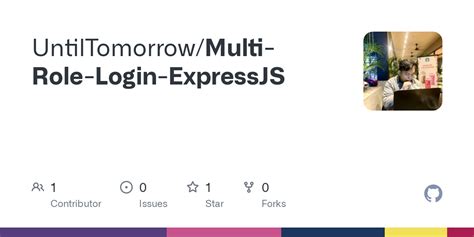 Github Untiltomorrow Multi Role Login Expressjs