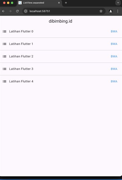 Dibimbingid Panduan Flutter Listview Jenis Dan Tips Penggunaan