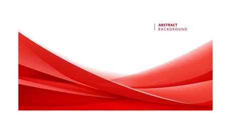 Abstract Red Wavy Background Curve Flow Royalty Free Vector