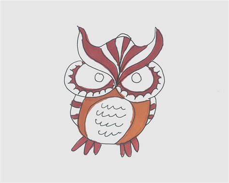 7 12岁绘画图解教程大全 简单漂亮小学生简笔画猫头鹰怎么画 巧巧简笔画