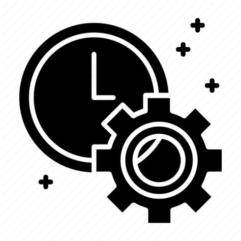 Clock Gear Schedule Settings Time Time And Date Watch Icon