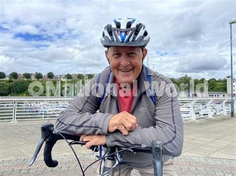 39493585 Bike Rider Kev Youldon Poses For The Camera Sunderland Marina