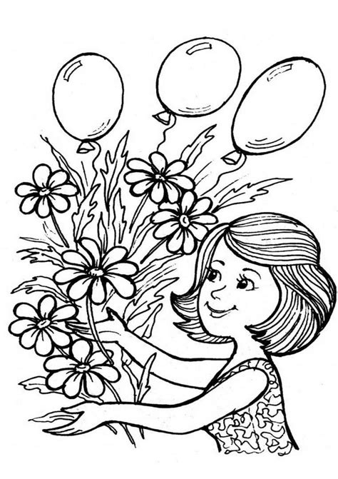 Распечатать раскраски открытки для поздравления маме