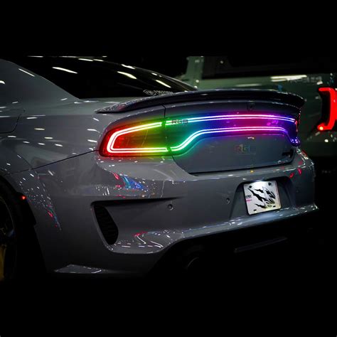 Dodge Charger Multicolor Nova Series Prismatic Led Tail Lights 2015 2023 Pep11customz
