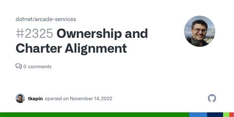 Ownership And Charter Alignment · Issue 2325 · Dotnetarcade Services