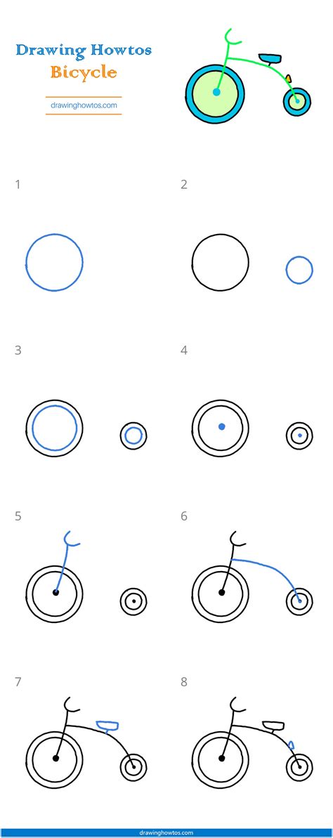 How To Draw A Bicycle Step By Step Easy Drawing Guides Drawing Howtos