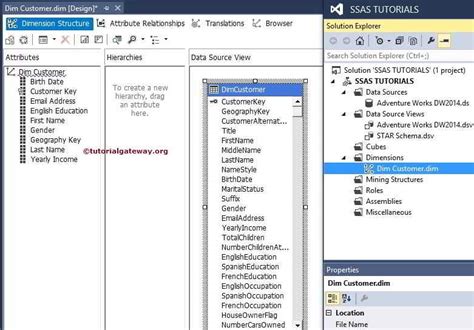 How To Create Dimensions In Ssas
