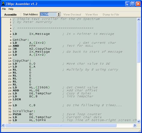 CPCRULEZ AMSTRAD CPC CODING CROSSDEV Z80 PC Assembler V1 2 C Peter Hanratty