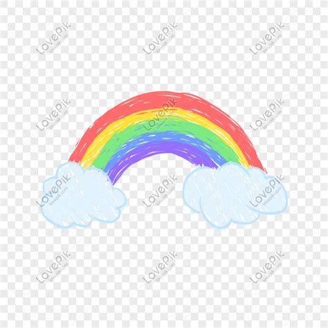연필 낙서 무지개 구름 Png Png 일러스트 무료 다운로드 Lovepik