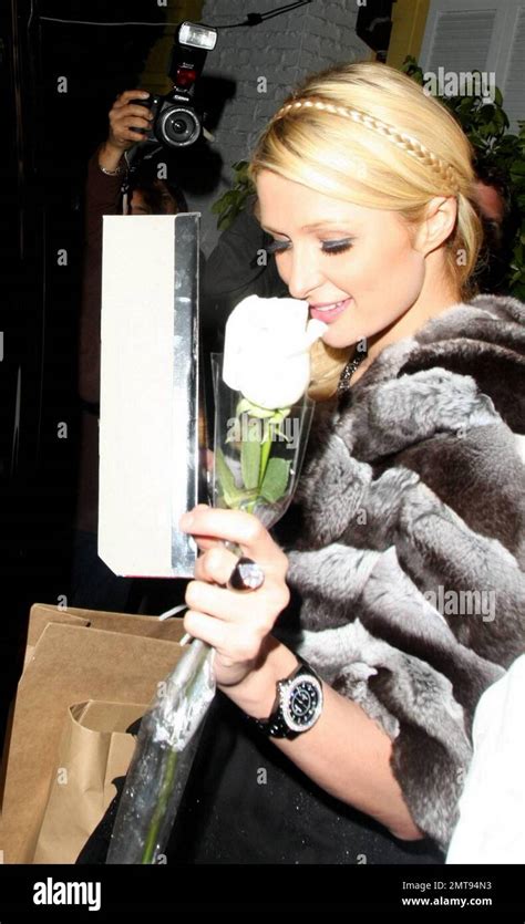 Paris Hilton Leaves Dan Tanas Restaurant After Celebrating Her 29th