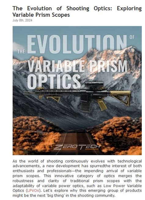 Variable Prism Optics Optics Mounts And Sights Ar15com