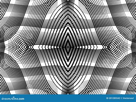 Repeatable And Tileable Grid Mesh Of Zig Zag Criss Cross And Wavy