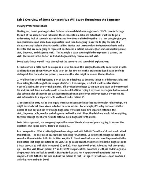 Bcis 43012021 Lab Assignment 1 Spring 2023 Pdf Databases Table Database