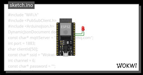 Mqtt Receive Data With Json And Led On Wokwi Esp32 Stm32 Arduino