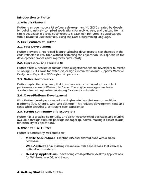 Flutter Introduction Pdf