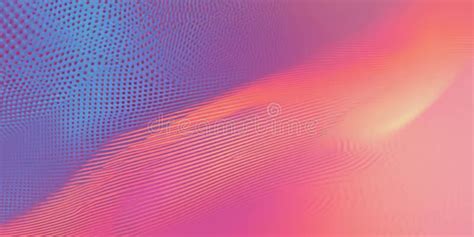 Vibrant Halftone Texture With Colorful Waves Of Blue And Pink Across The Canvas Stock