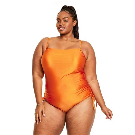 Fe Noel X Target Metallic Side Ruched One Piece Swimsuit