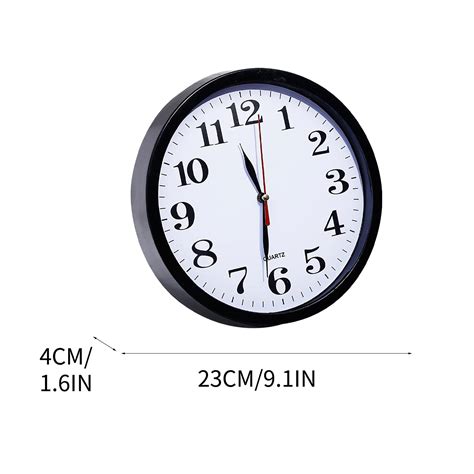 Jmyhoam Mute Wall Clock Fashion Living Room Three Dimensional Digital Scale Clock Plastic Clock