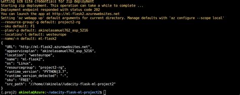 Github Eldorado7621operationalize Flask Machine Learning Application Udacity Devops Project2