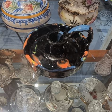 유럽 블랙 촛대 캔들 홀더 빈티지 희귀