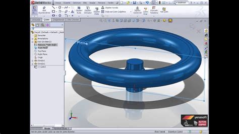 Solidworks Revolved Boss Base Türkçe Anlatım Youtube