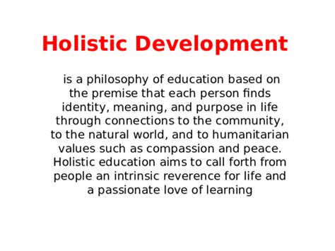 Ppt Lesson 2 Holistic Development Ppt Lesson 2 Holistic Development