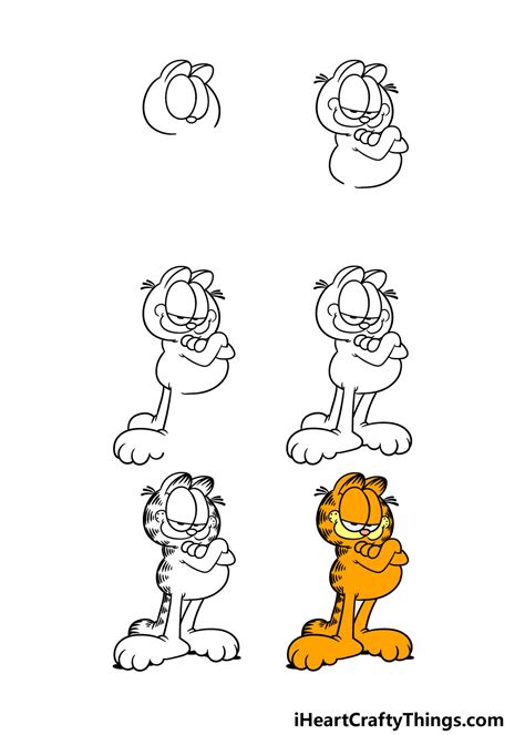 How To Draw Garfield Cartoon Characters Garfield4 How To Draw Odie