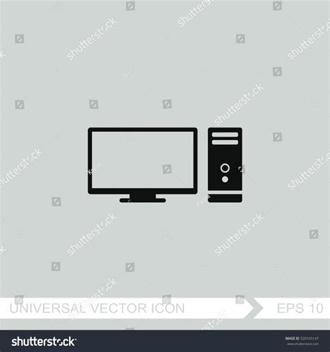 Computer Case Monitor Keyboard Mouse Vector Stock Vector Royalty Free 520165147 Shutterstock