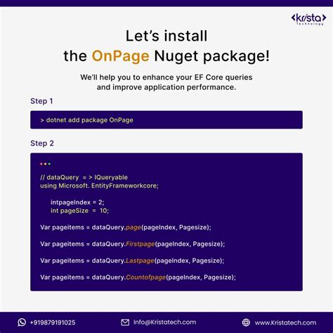 Krista Technology On Linkedin Nuget Onpage Softwaredevelopment Programming Codeenhancements